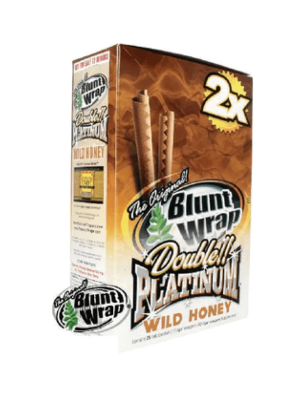 Display Blunt Wrap Hemp Platinum Wild Honey 25u