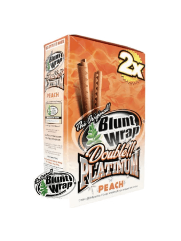 Display Blunt Wrap Hemp Platinum Peach 25u