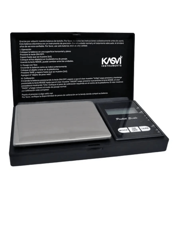 Gramera Digital Profesional 200g – Precisión 0,01g Kasvi
